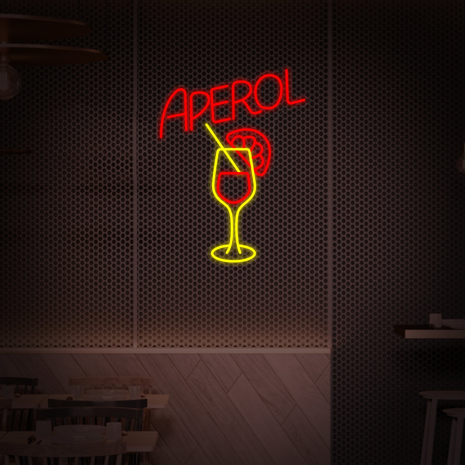 Aperol Glass Bar Insegna al neon – INSEGNANEON